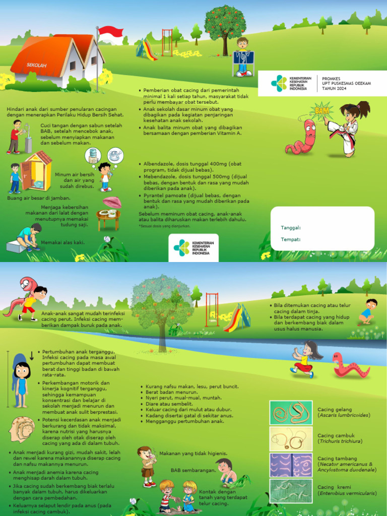Leaflet Cacing 1 | PDF