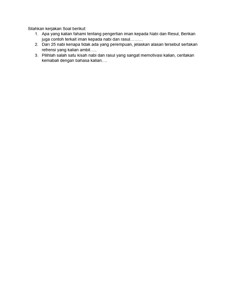 TP 8.7 Iman Kepada Nabi Dan Resul | PDF