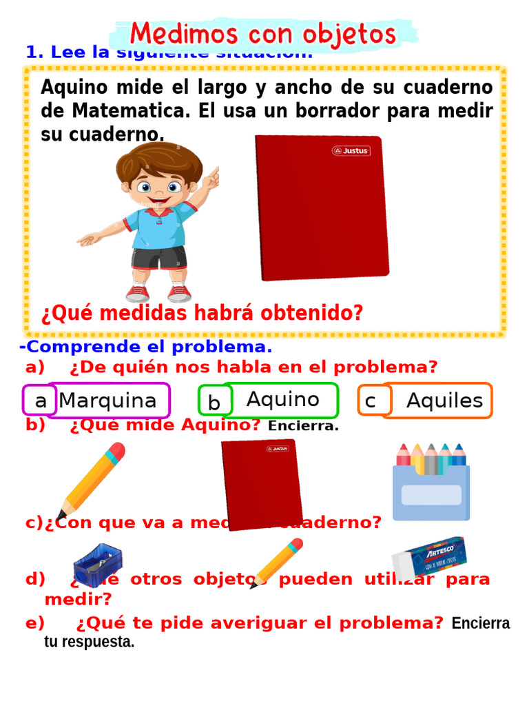 Ficha Medimos Con Objetos | PDF