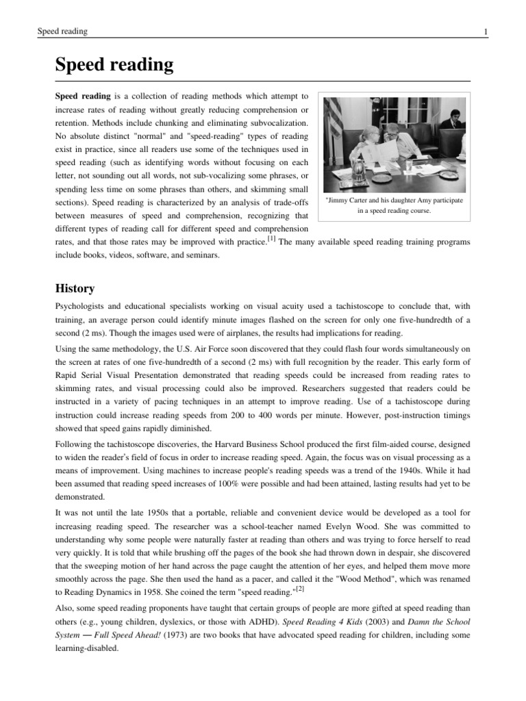 Speed Readining | PDF | Speed Reading | Written Communication