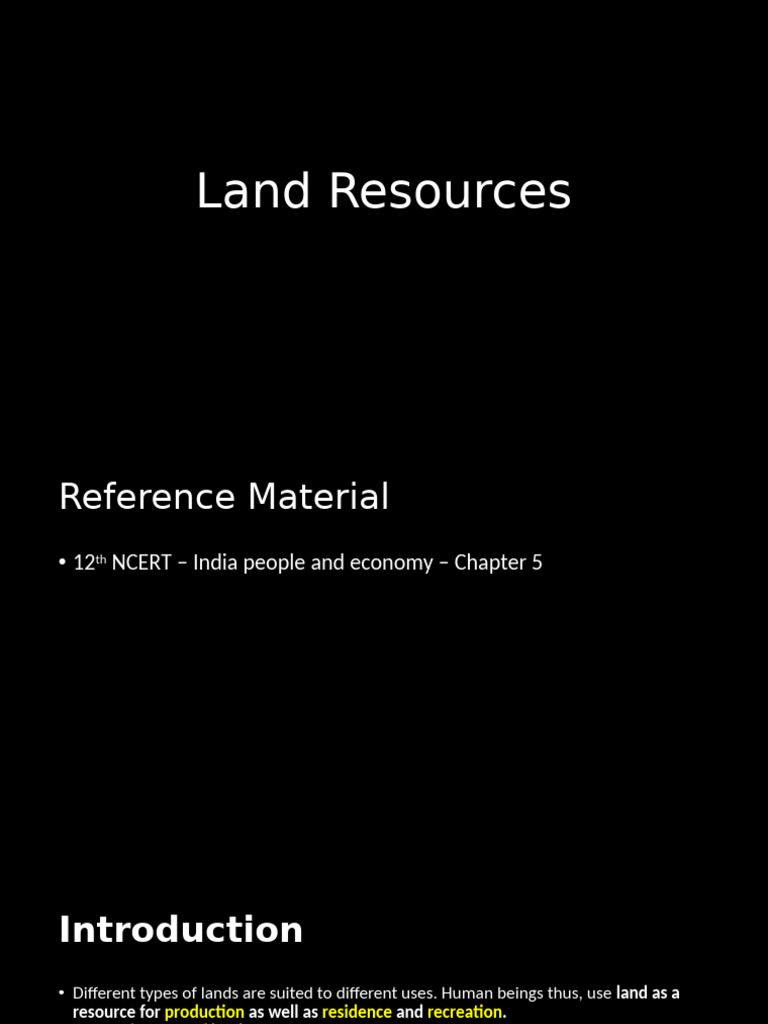 2.3 Land Resources | PDF