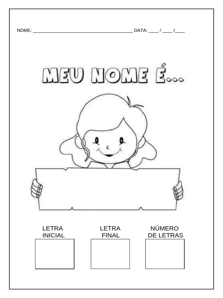 Atividade Meu Nome É | PDF