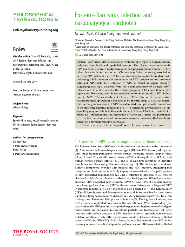 Ebv Npc Journal Pdf