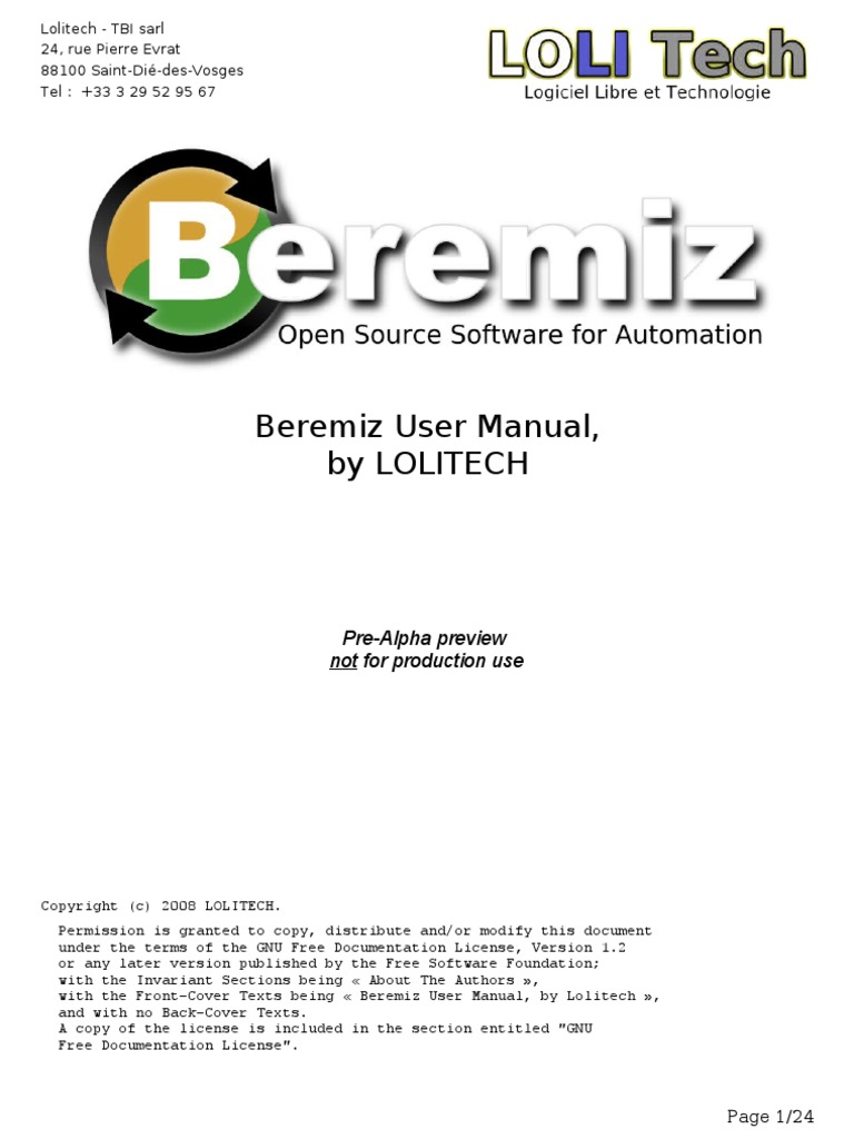 Manual Beremiz | PDF | Free Software | Gnu