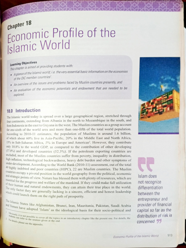 Economic Profile of The Islamic World | PDF