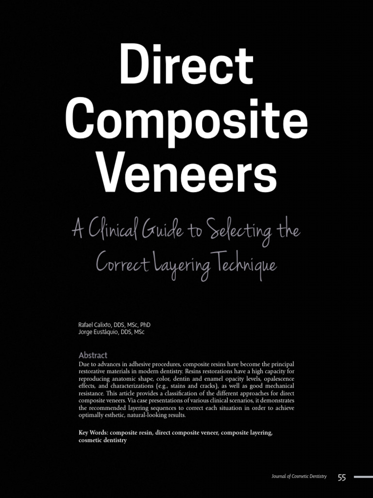 Direct Composite Veneers Correct Layering Pdf