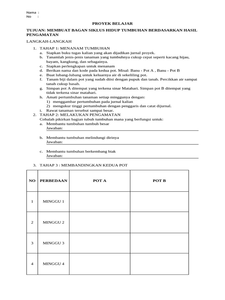 PROYEK BELAJAR | PDF PROYEK BELAJAR | PDF