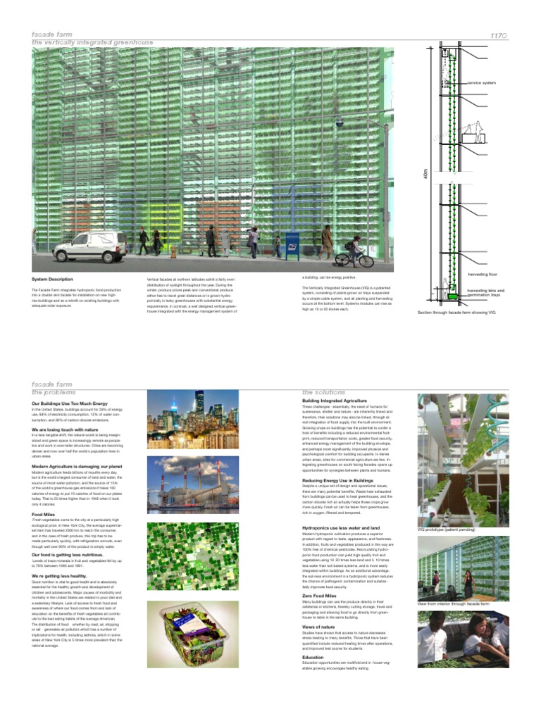 Hydroponic Facade | PDF | Greenhouse | Hydroponics
