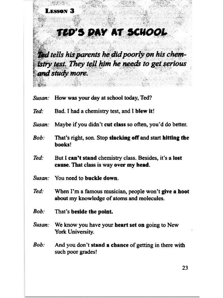 Idioms Lesson 3 | PDF