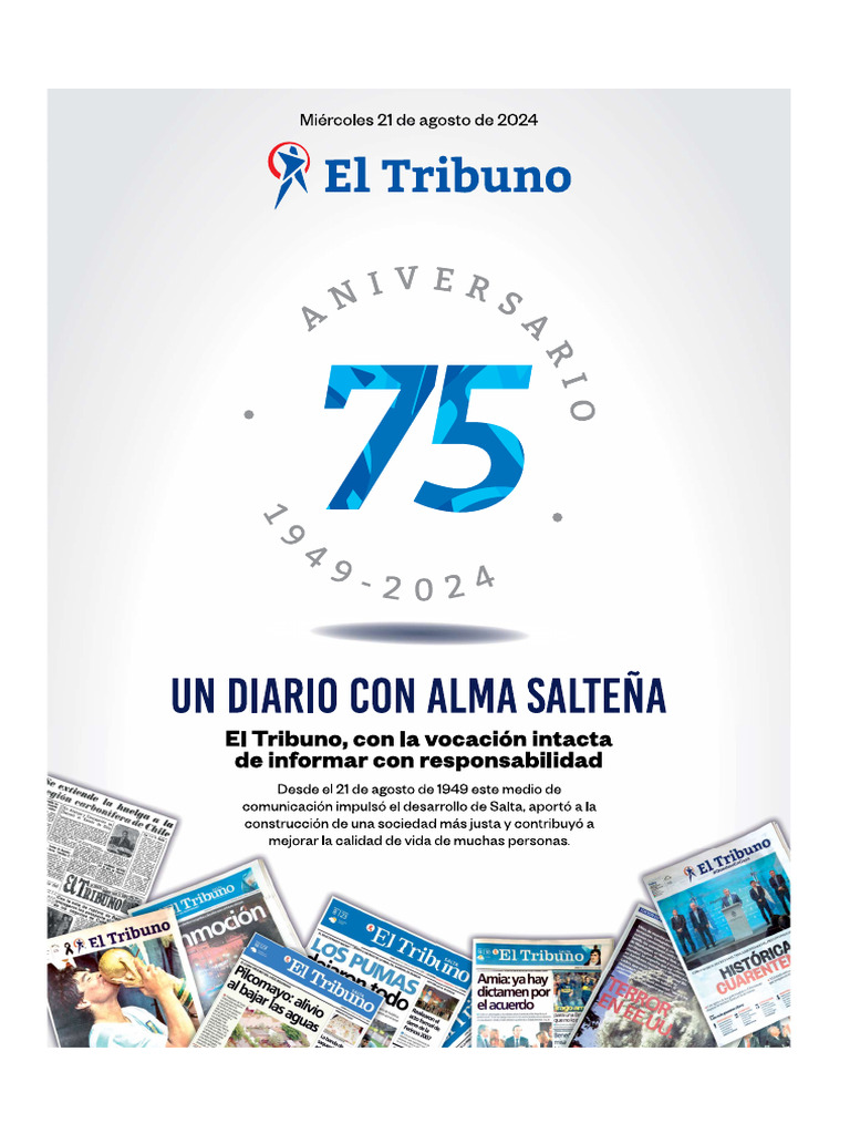 75 años de El Tribuno en Salta | PDF | Política | Ciencias sociales