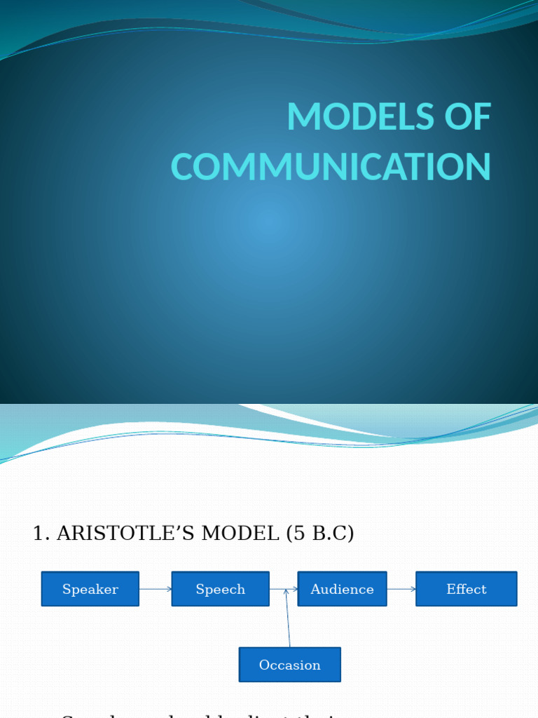Models of Communication | PDF