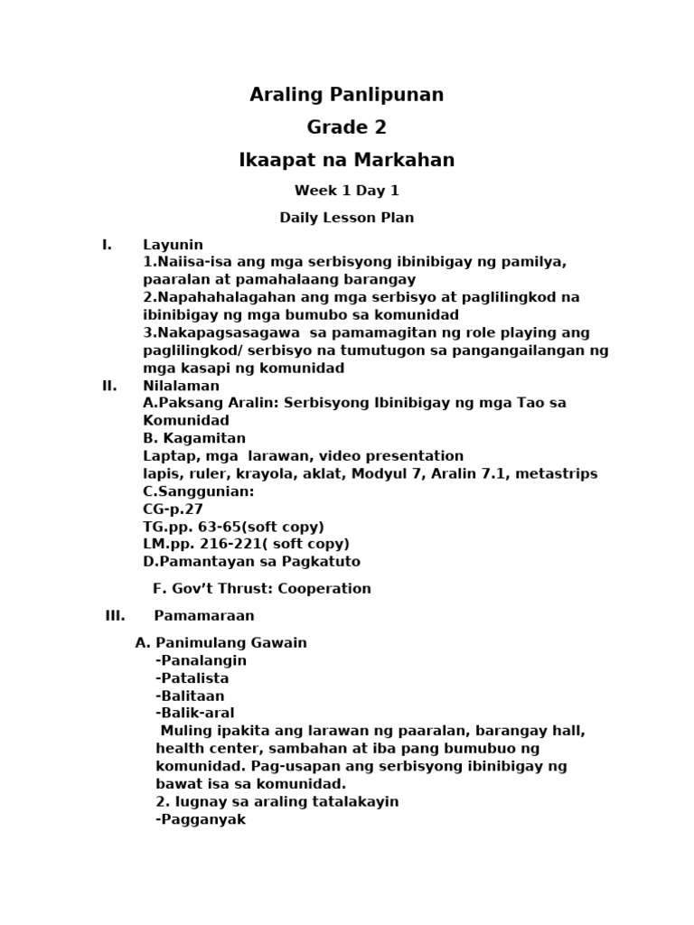 Q4 DLP Week 1 Day 1 | PDF