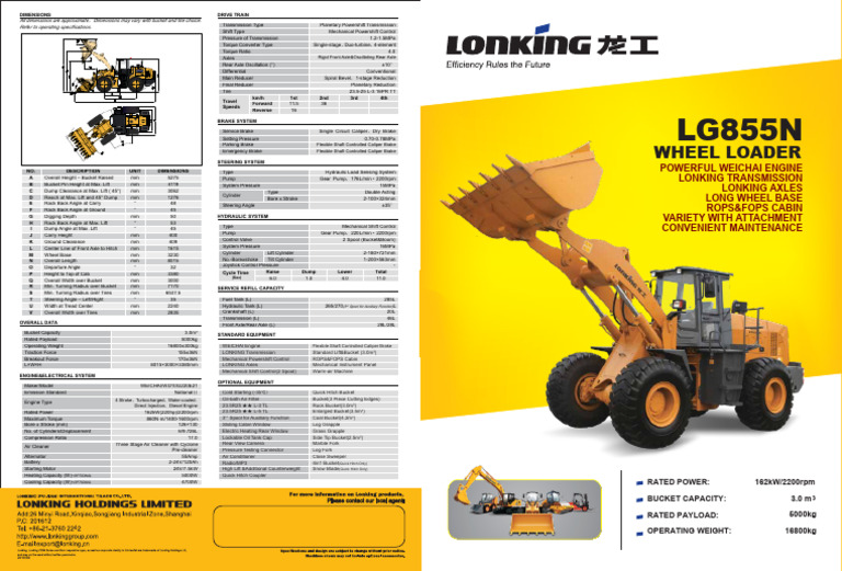 LG 855 Nwheelloaderweichaiengine | PDF