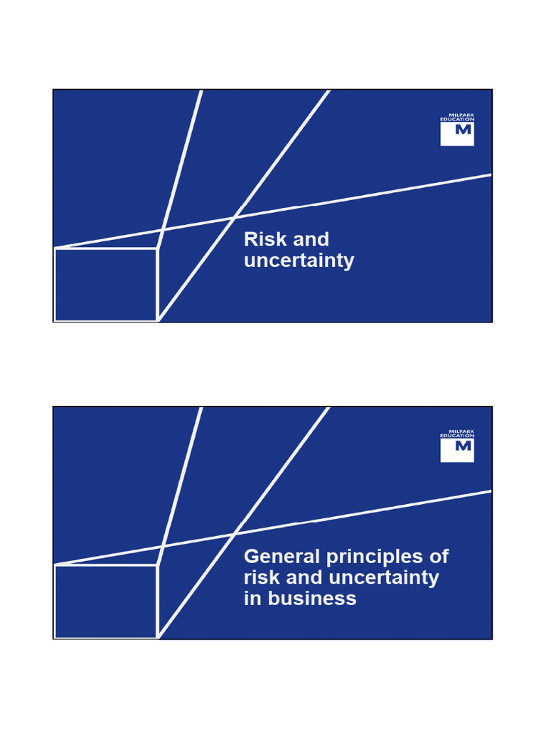 Business Risk and Uncertainty Guide | PDF | Hedge (Finance) | Business