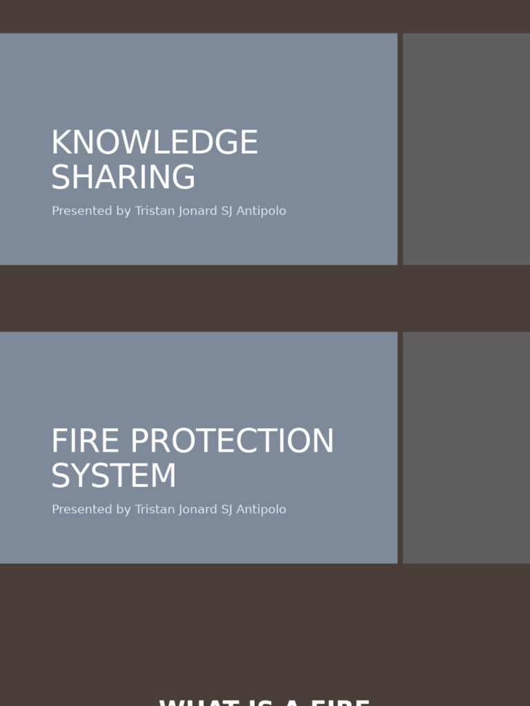 Knowledge Sharing - Fire Pro | PDF | Fire Sprinkler System | Home & Garden