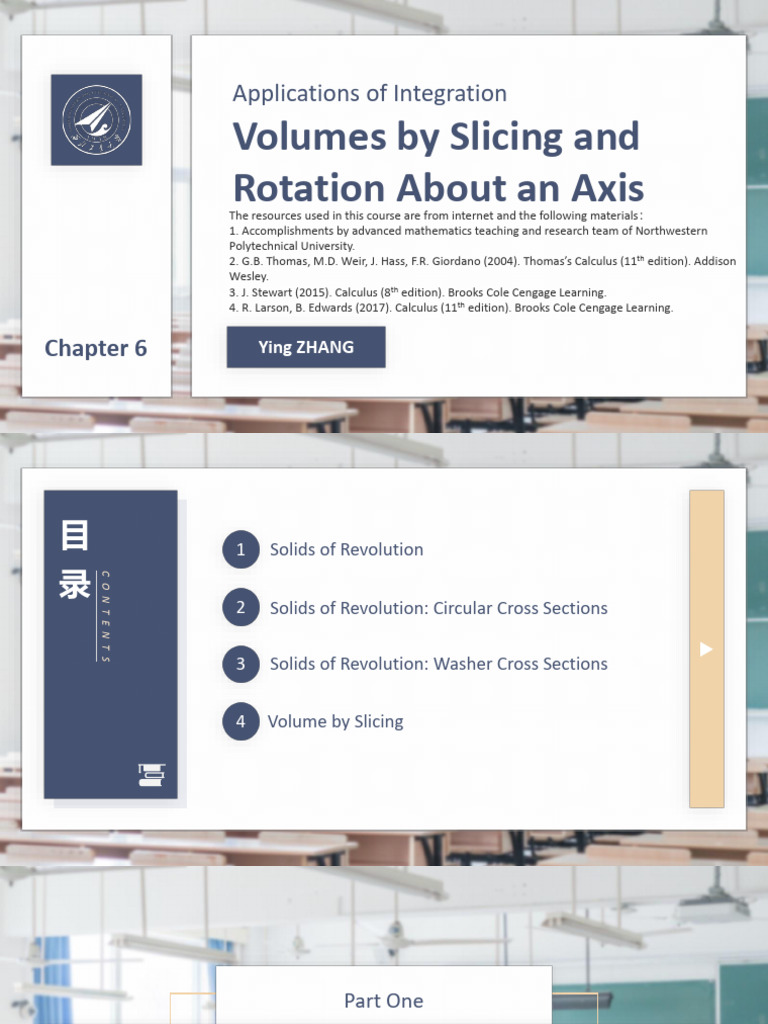 6.2 Volumes by Slicing and Rotation About An Axis | PDF
