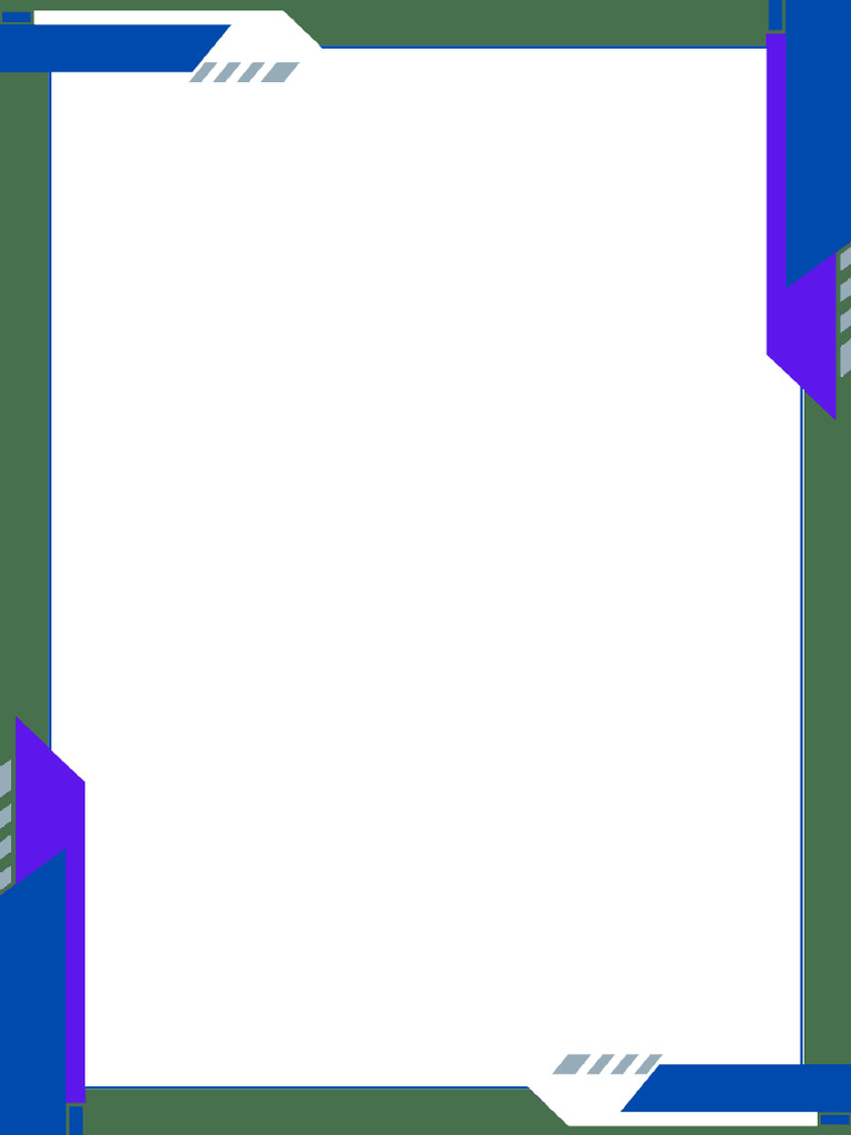 Biru Hitam Kreatif Modern Tepi Halaman Catatan Dokumen A4 Pdf