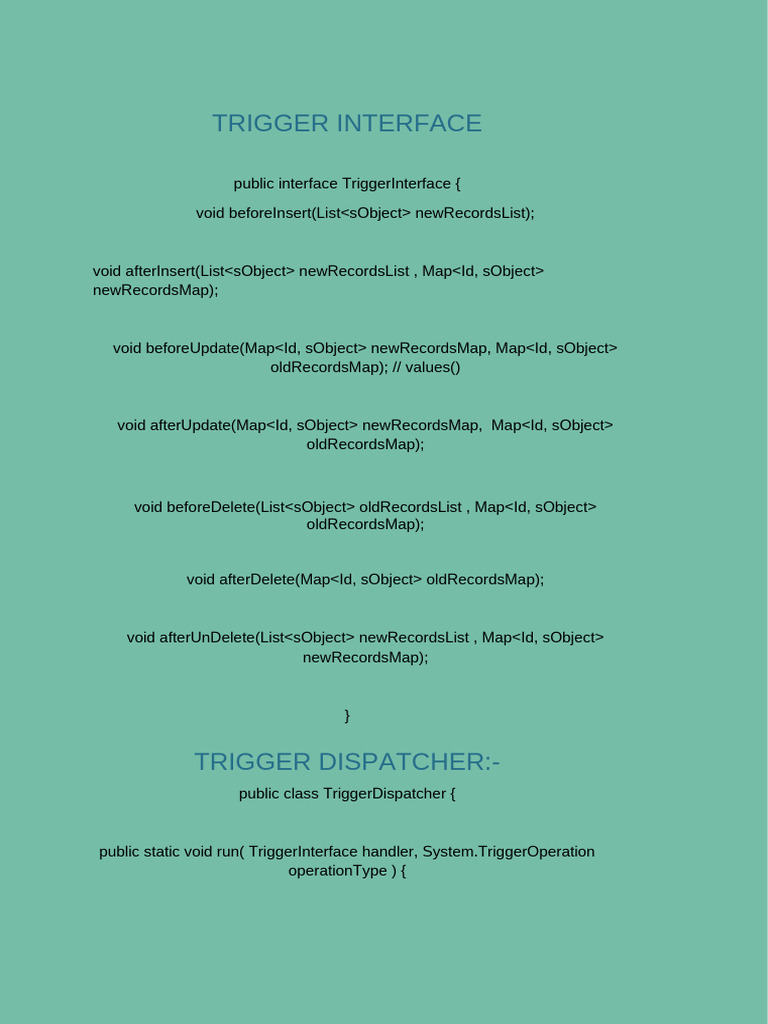 Trigger Framework | PDF