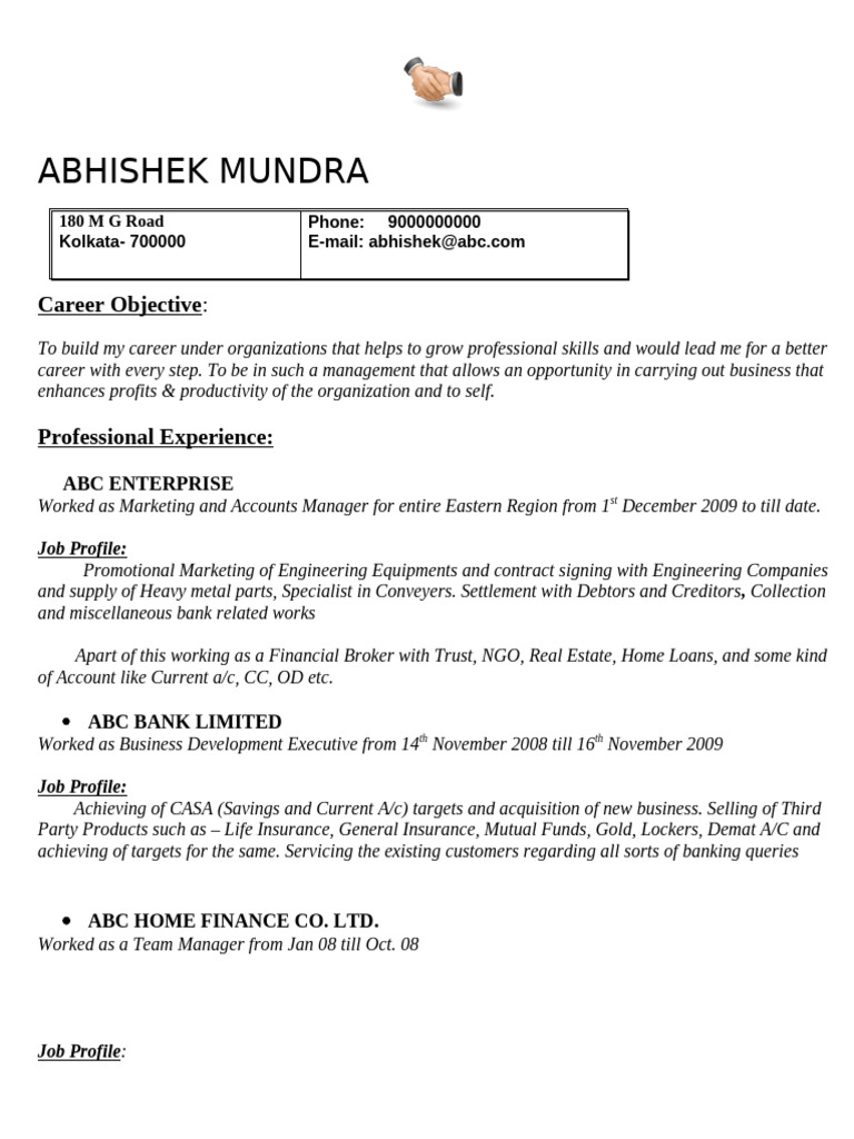 Resume 37 | PDF