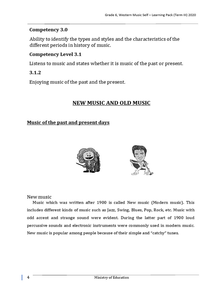 Enjoying Music of The Past and Present | PDF