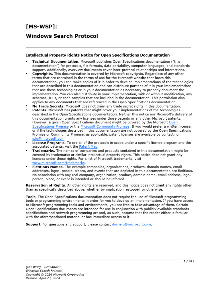 MS WSP | PDF | Search Engine Indexing | Patent