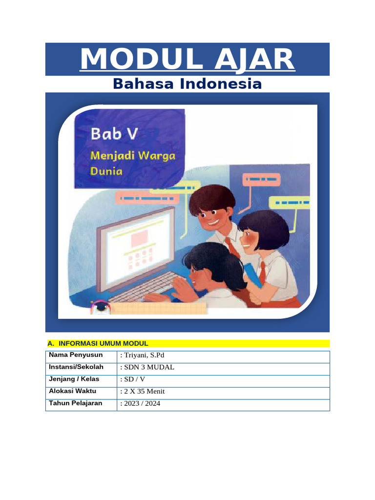 BAB 5 - MA B Indo Kls 5 | PDF