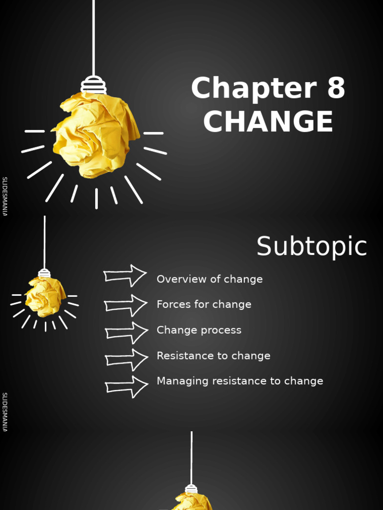 Chapter 8-Change | PDF