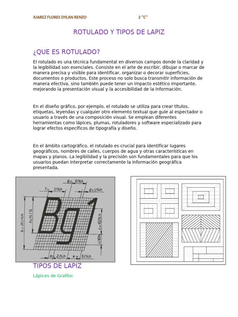 Rotulado, Tipos de Lapiz | PDF