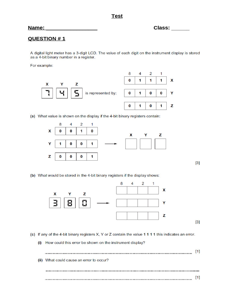 CHAPTER 1 - Binary Systems and Hexadecimal Que | PDF