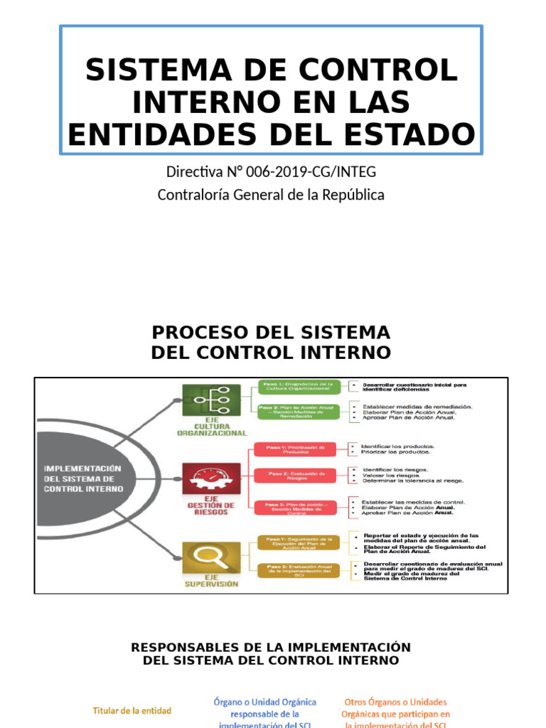 Tema-Sistema de Control Interno | PDF