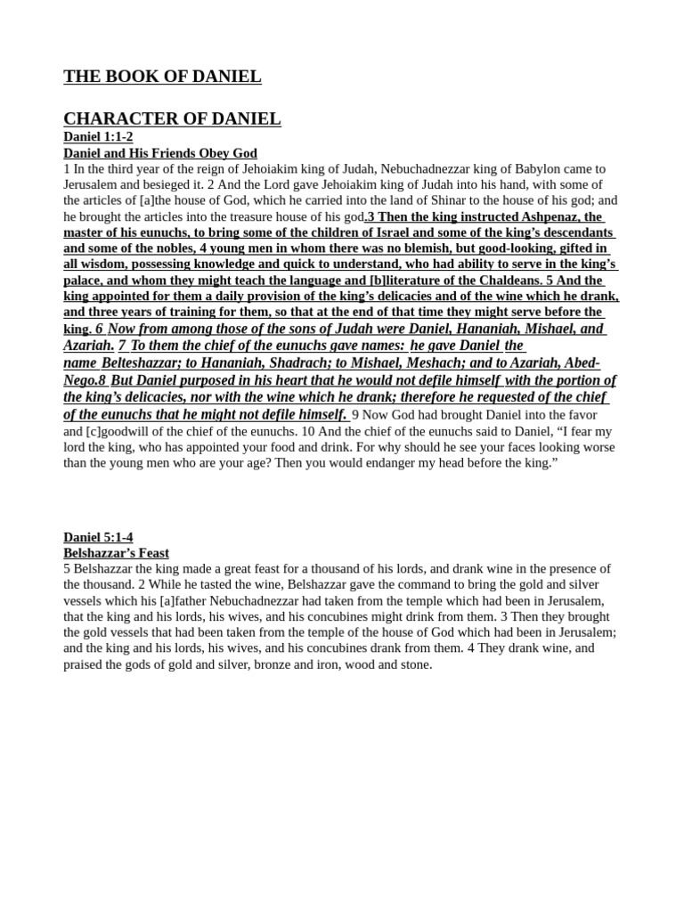 The Book of Daniel | PDF