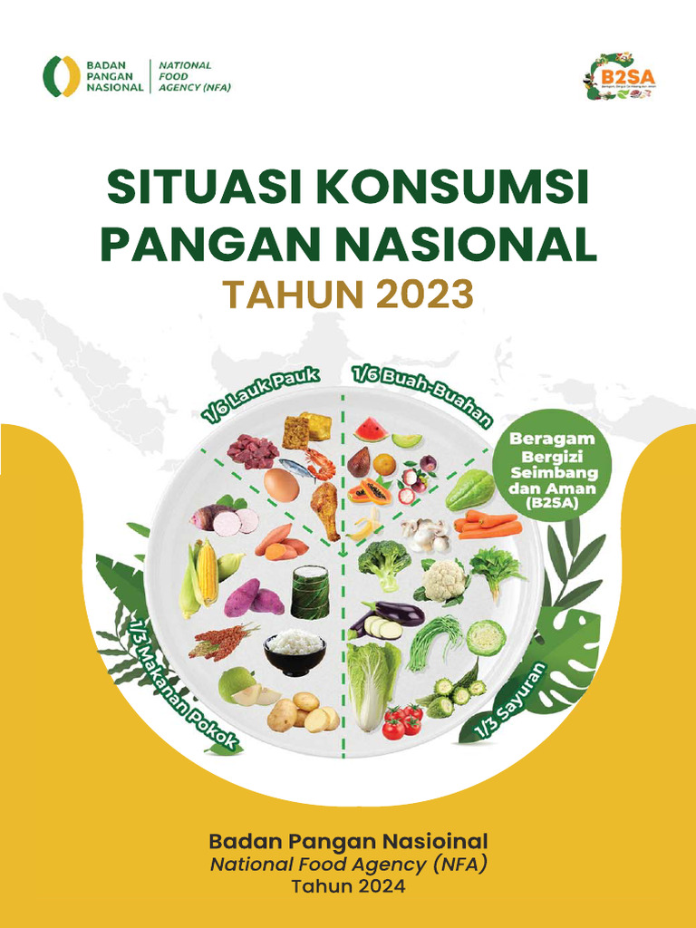 Situasi Konsumsi Pangan Nasional Tahun 2023 Publikasi | PDF
