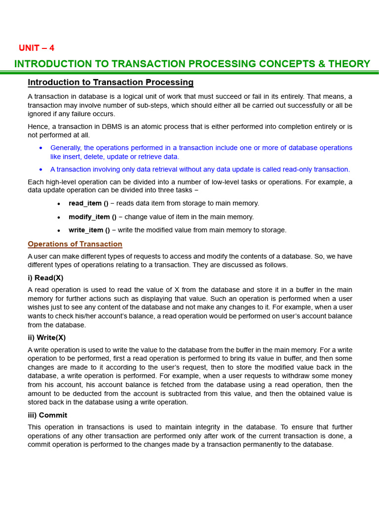 DB Transaction-1 | PDF