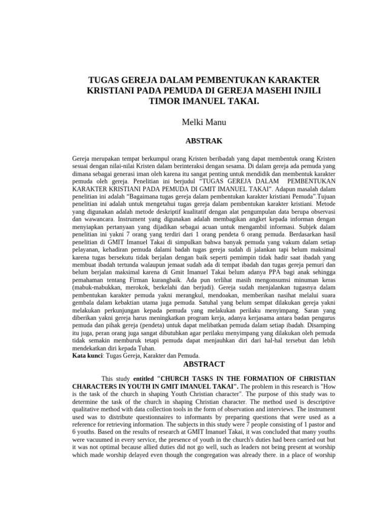 Jurnal Melki Manu Stakri | PDF