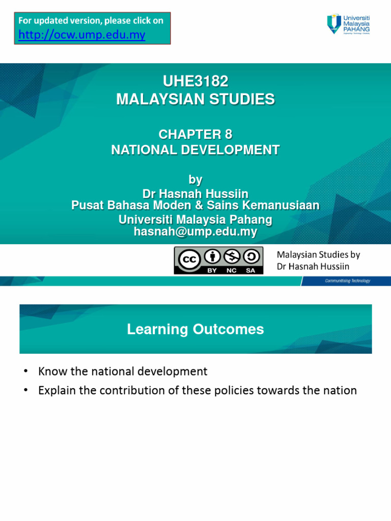 OCW Template - CHAPTER 8 NATIONAL DEVELOPMENT | PDF