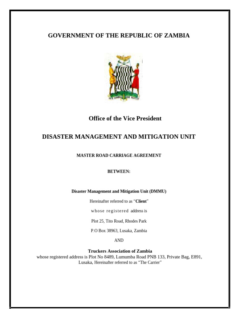 CONTRACT FOR TRANSPORTATION OF MAIZE DMMU (MOJ Edit) 9.08.2024 | PDF ...