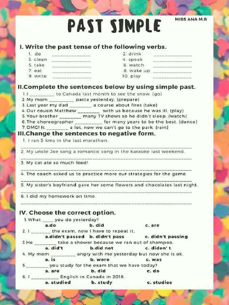 Soal Simple Past | PDF