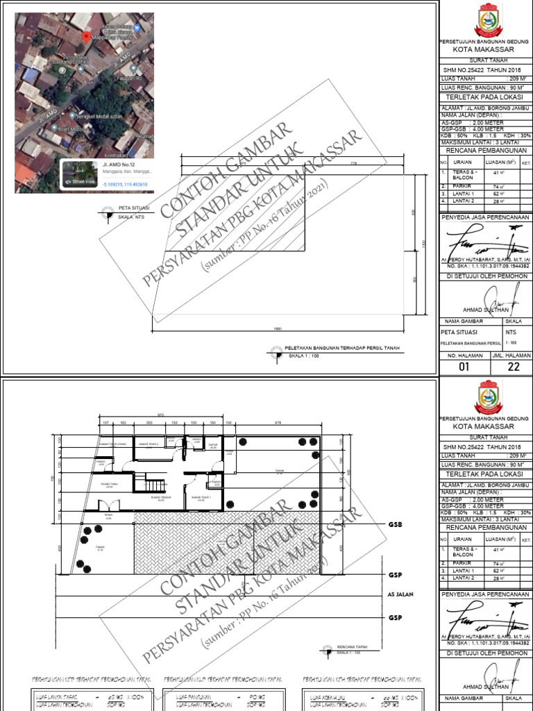 Contoh Gambar Pbg Makassar Pdf