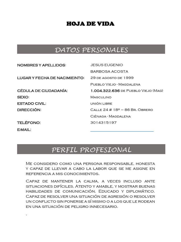 HDV - Jesus Barbosa | PDF