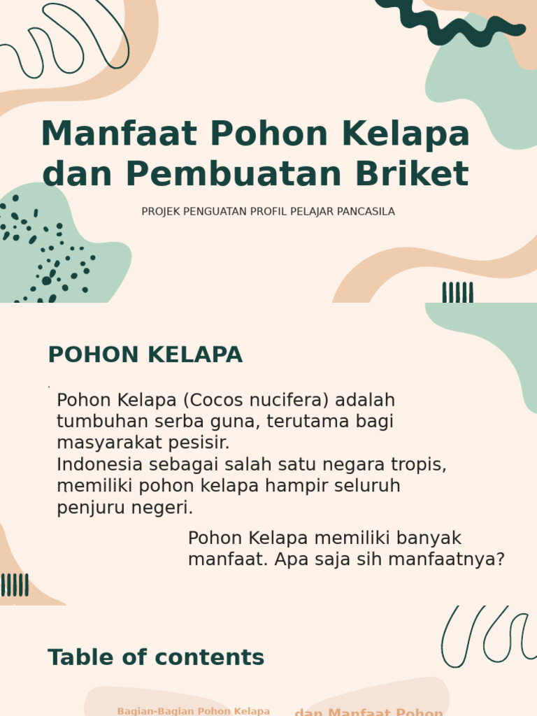 Manfaat Pohon Kelapa Dan Pembuatan Briket | PDF Manfaat Pohon Kelapa Dan Pembuatan Briket | PDF