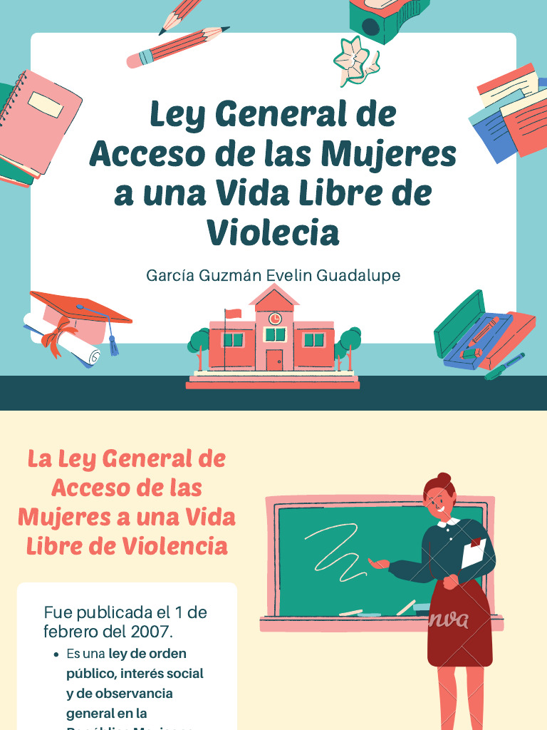 Ley General de Acceso de Las Mujeres A Una Vida Libre de Violecia | PDF