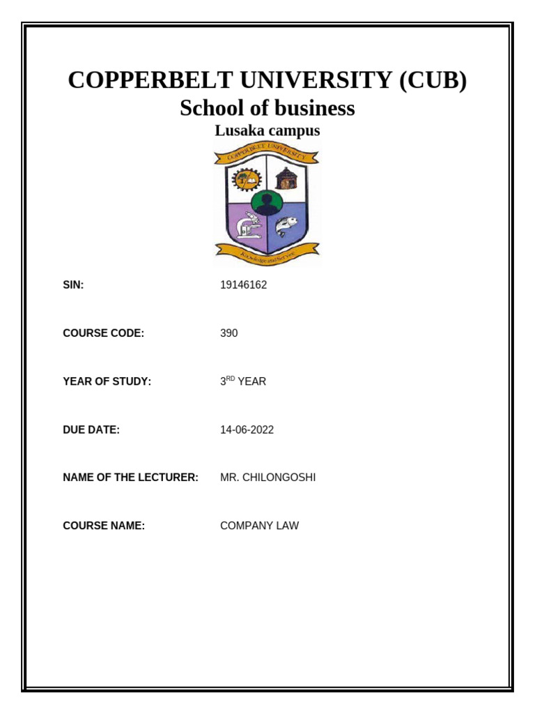 Assignment Cover Page | PDF