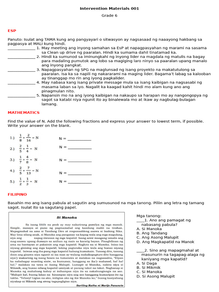 Intervention Materials 001 Pdf