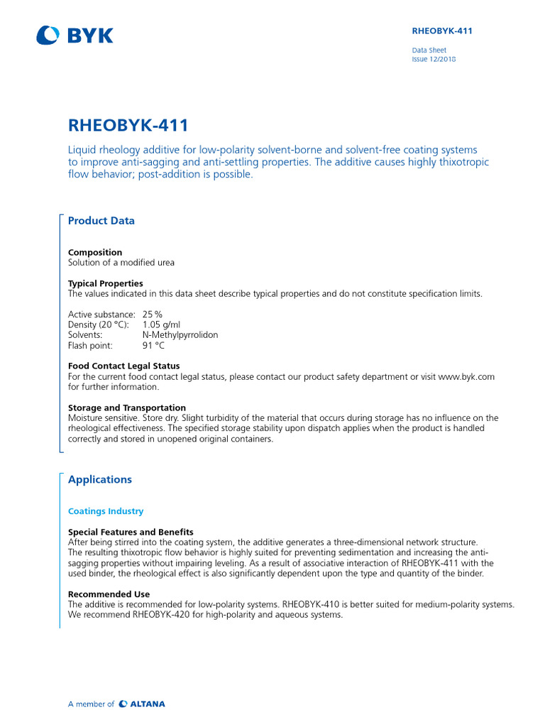 TDS Rheobyk-411 en | PDF
