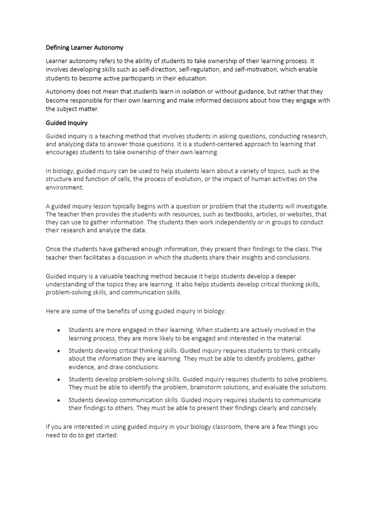 Learner Autonomy Pdf