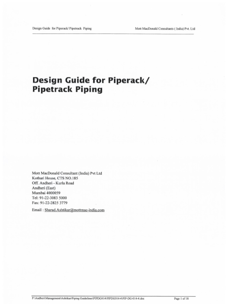 PIP-DG-014-4 - Piperack Pipetrack Piping | PDF