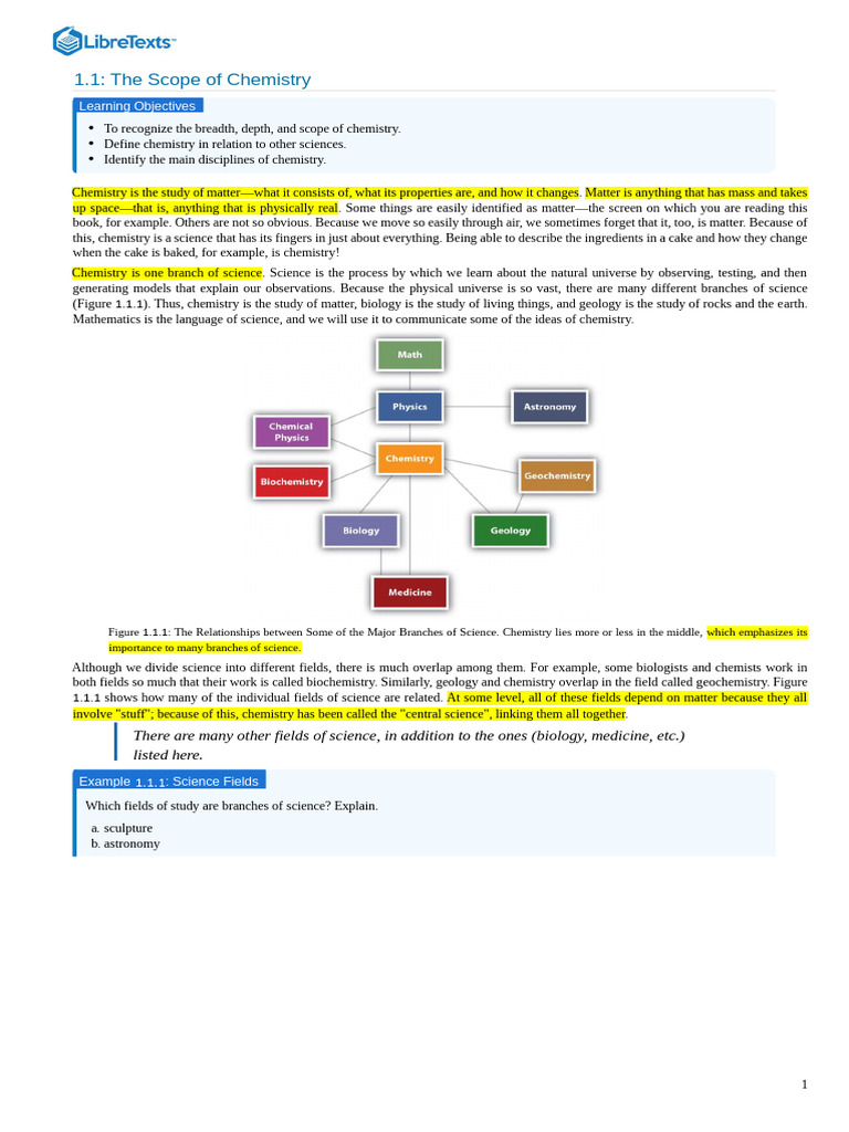 (Module 1) Introduction To Chemistry | PDF