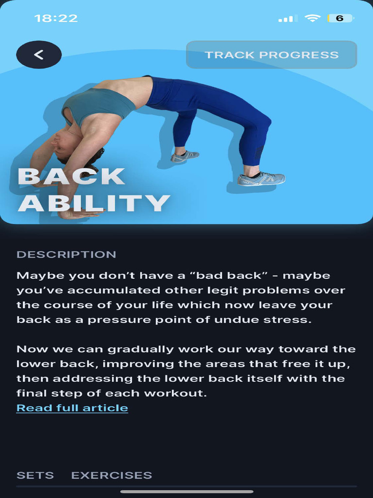 Back Ability Workout | PDF
