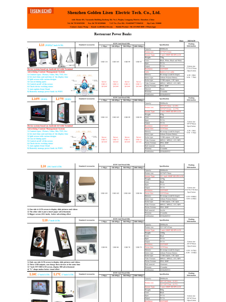 Menu Power Bank (2023) | PDF