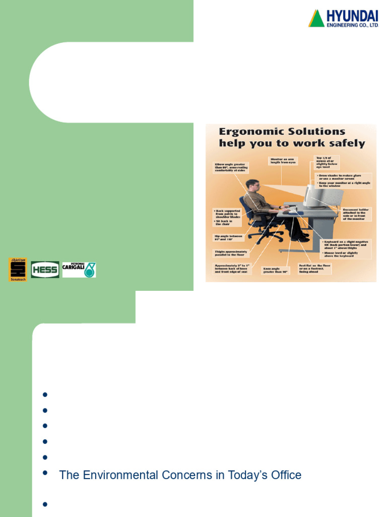 Ergonomics safety (For Office Personnel | PDF